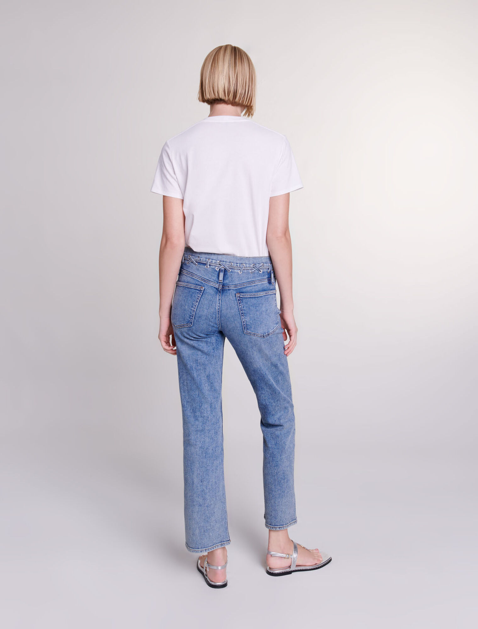 Jeans with braided details - Jeans | Maje