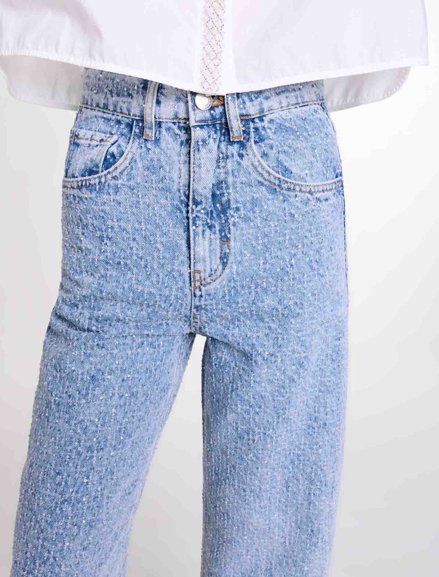 Rhinestone XL jeans - Jeans | Maje