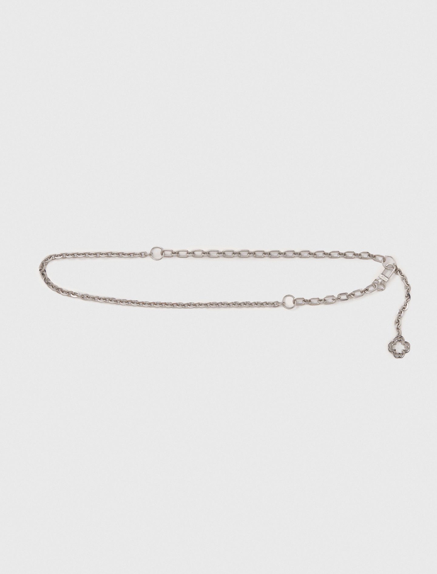 Clover logo chain belt Black / Gray for Women | Maje