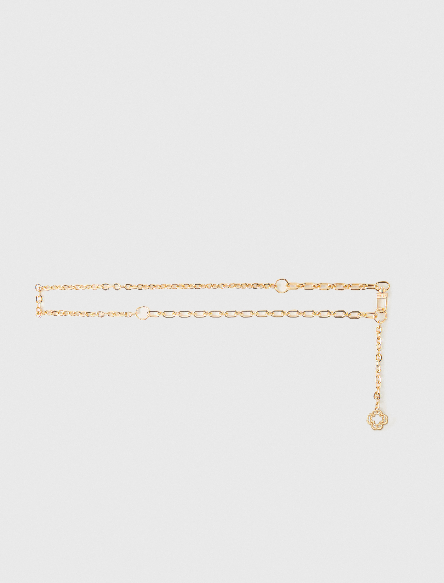Clover logo chain belt Gold for Women | Maje